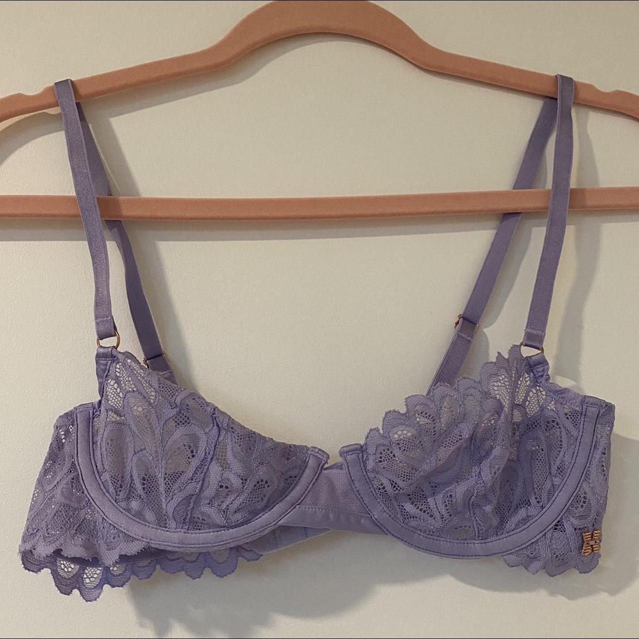 Savage x Fenty Women's Purple Bra | Depop