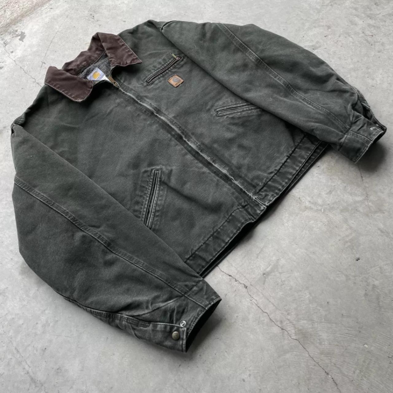 Vintage Carhartt J97 MOS Detroit Jacket Size M... - Depop