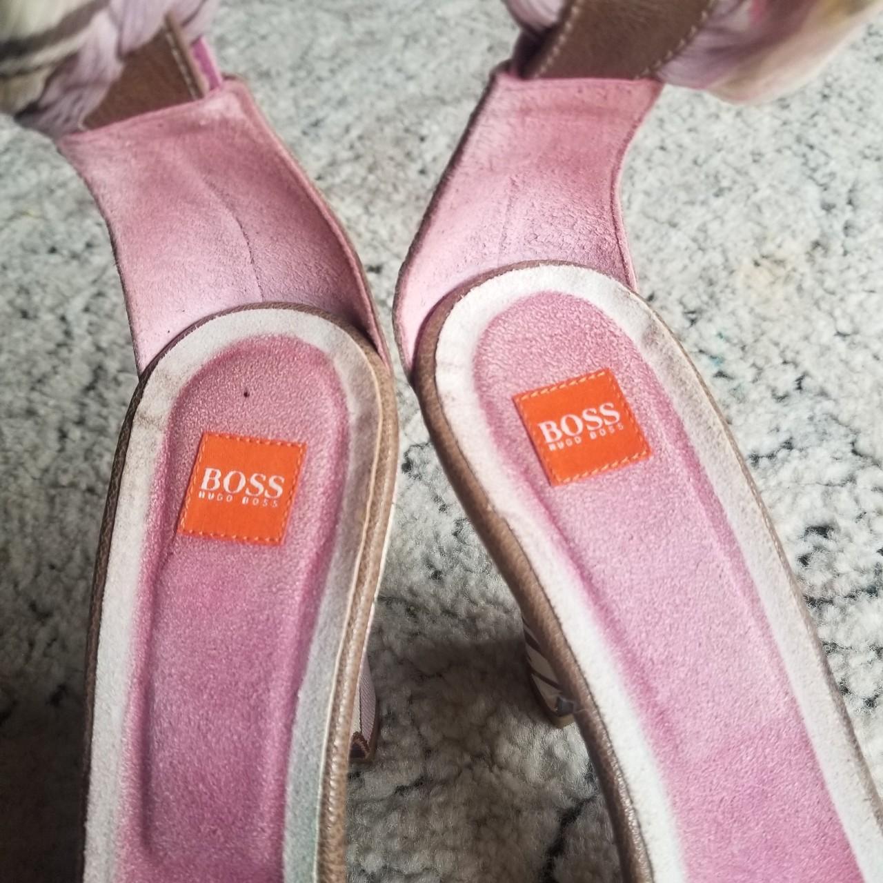 Beautiful Hugo Boss heels made in Italy with silk... - Depop