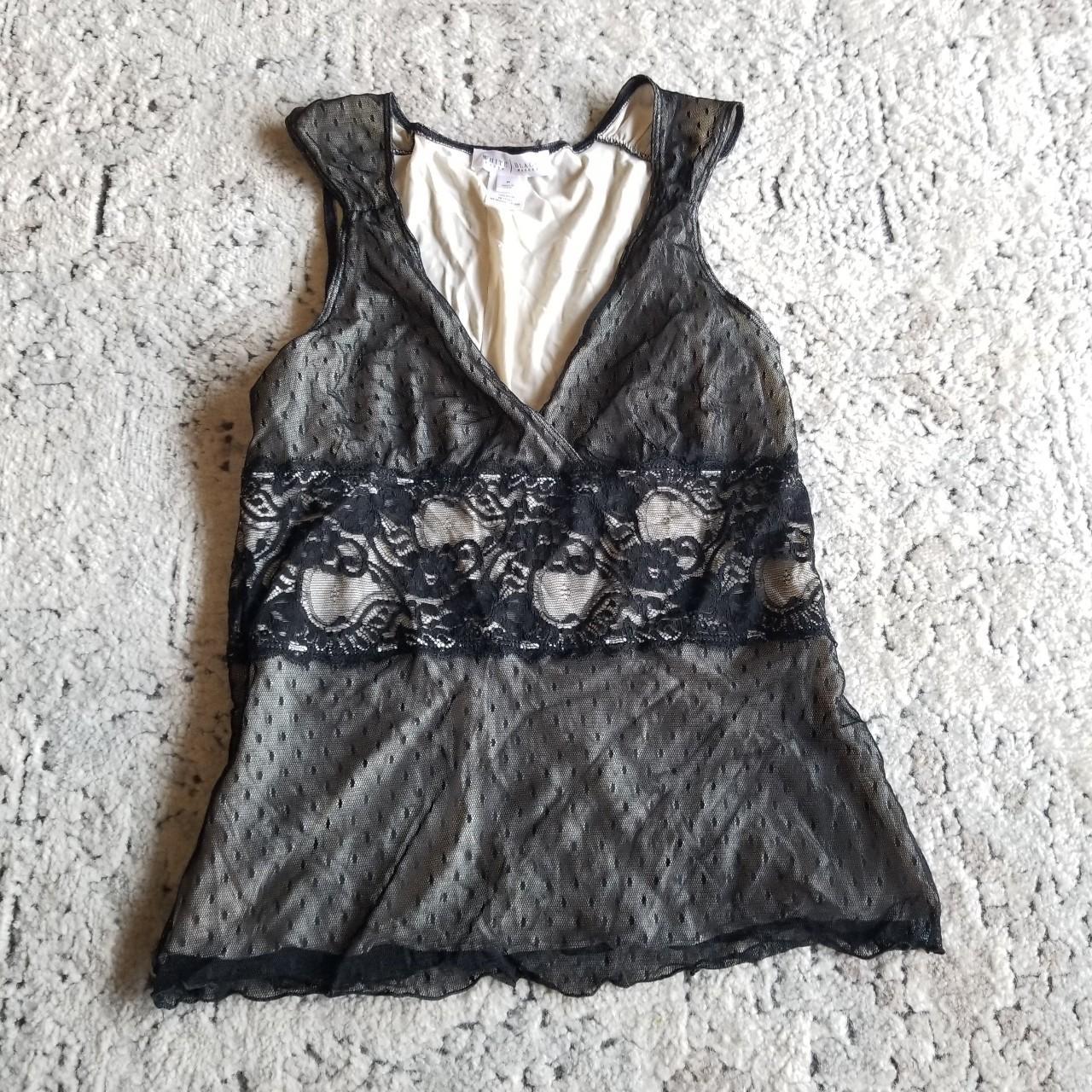 Beautiful whimsy gothic lace tank top! Sz medium... - Depop