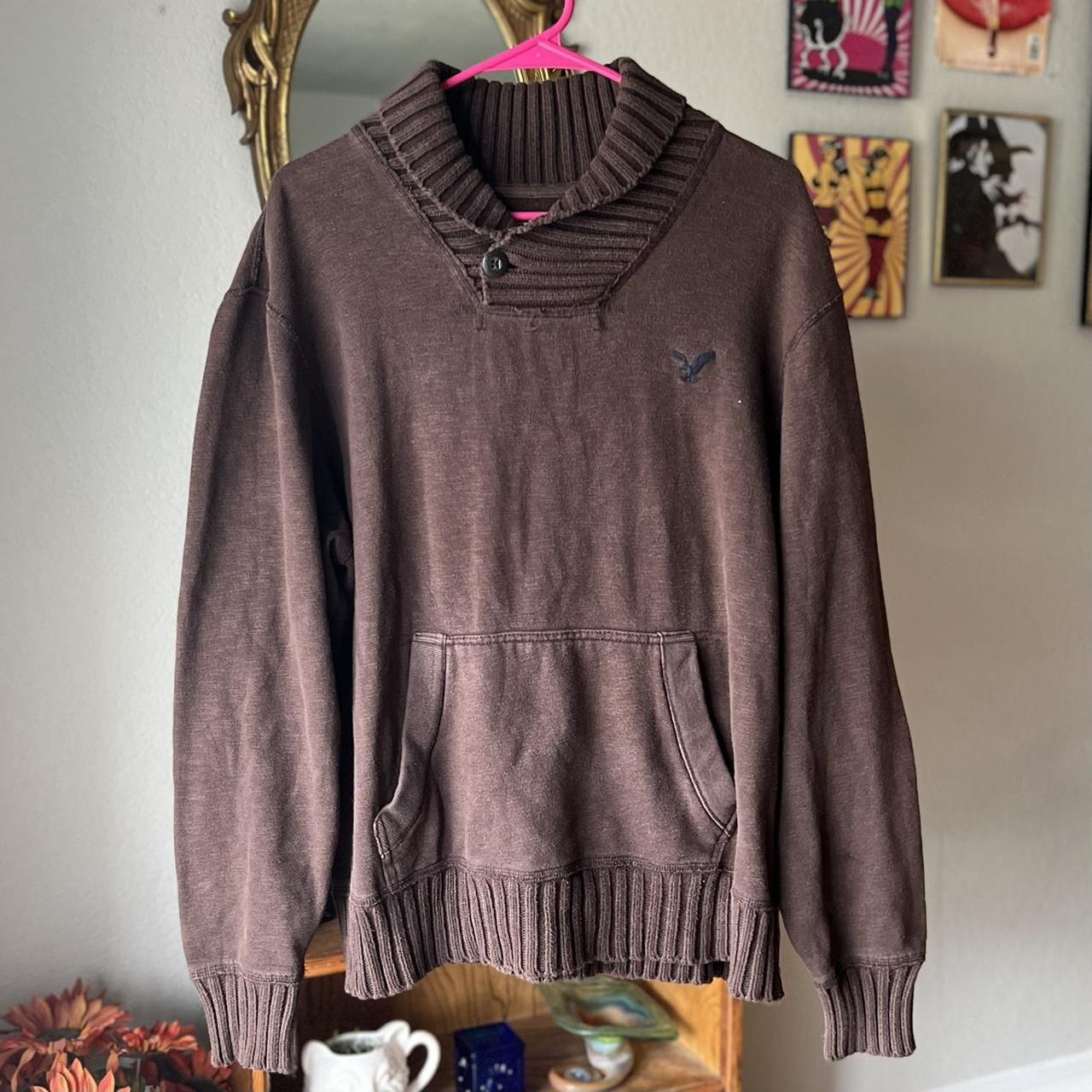 American Eagle Outfitters Women's Brown Sweatshirt | Depop