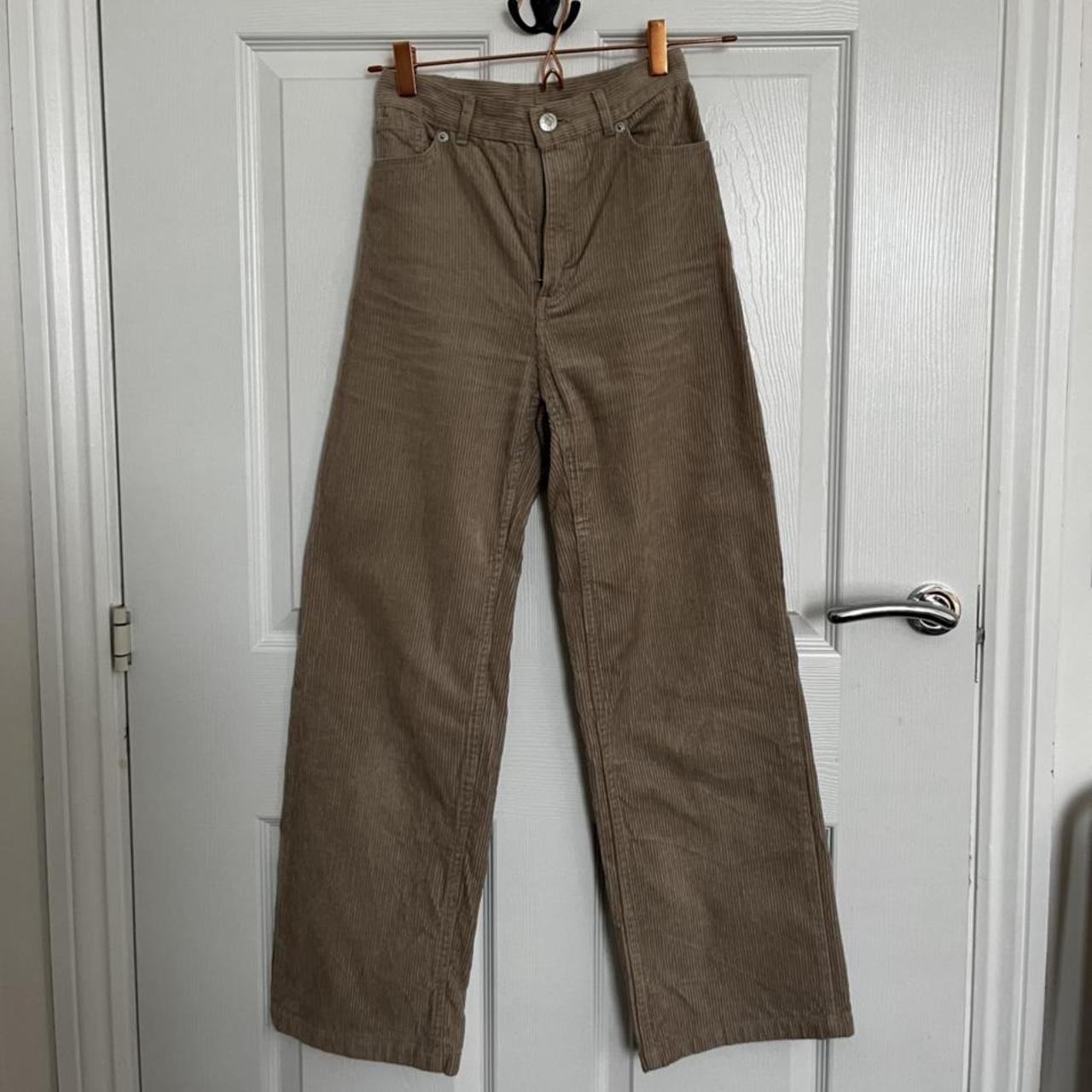 Monki - Corduroy wide leg jeans Length: 32 Waist: 24 - Depop