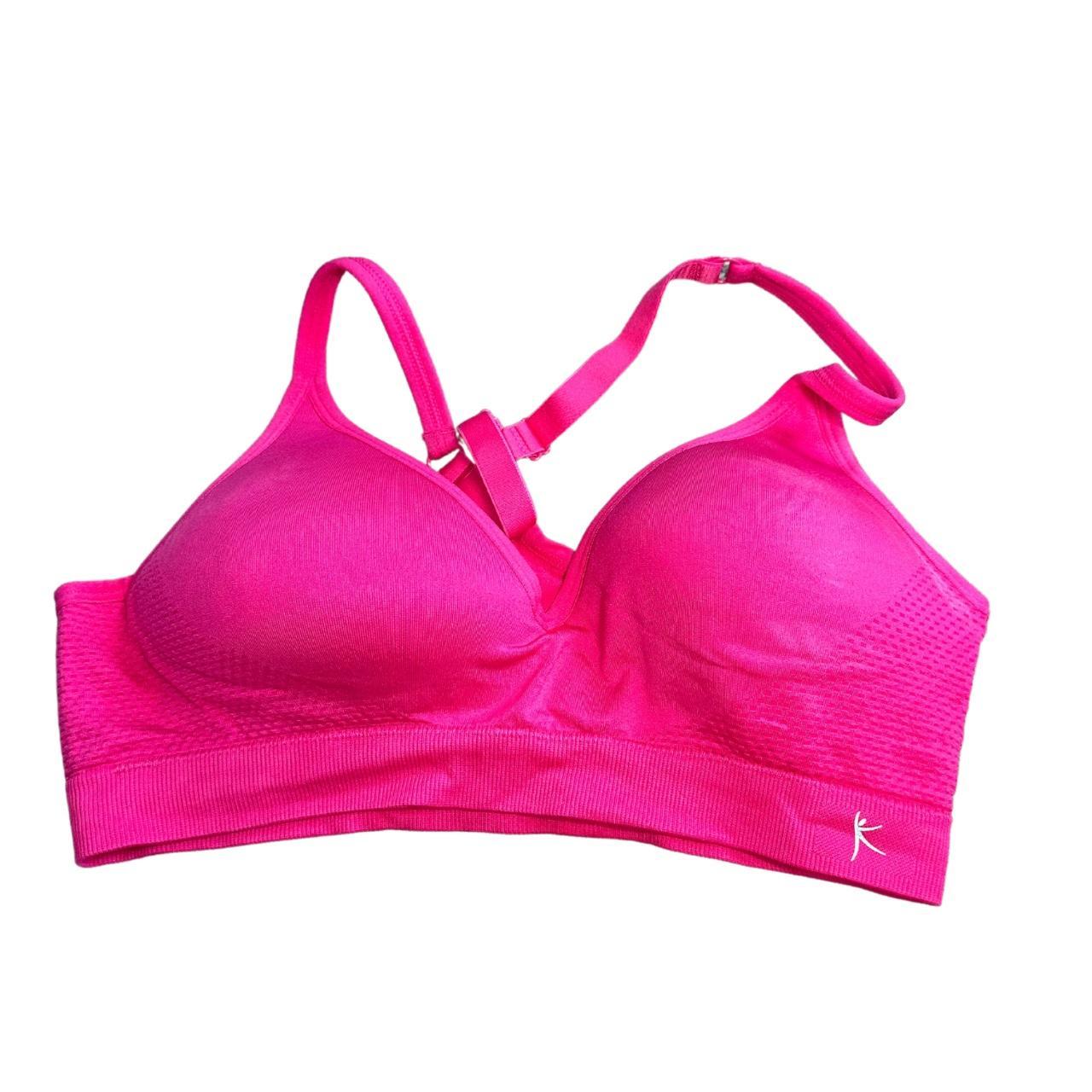 Hot Pink Sports Bra Brand Danskin Size Large Depop