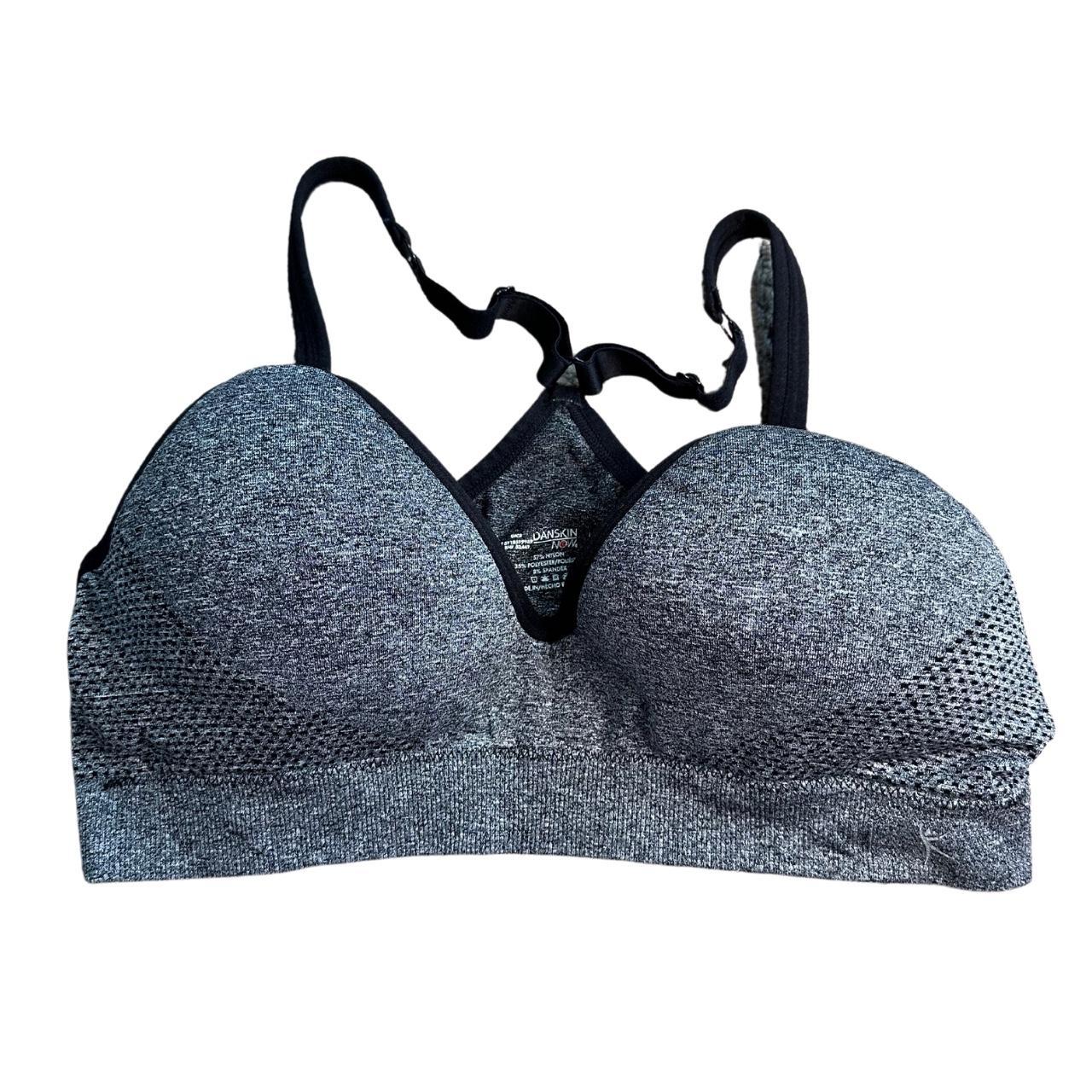 Grey Sports bra Size Large Brand: Danskin - Depop
