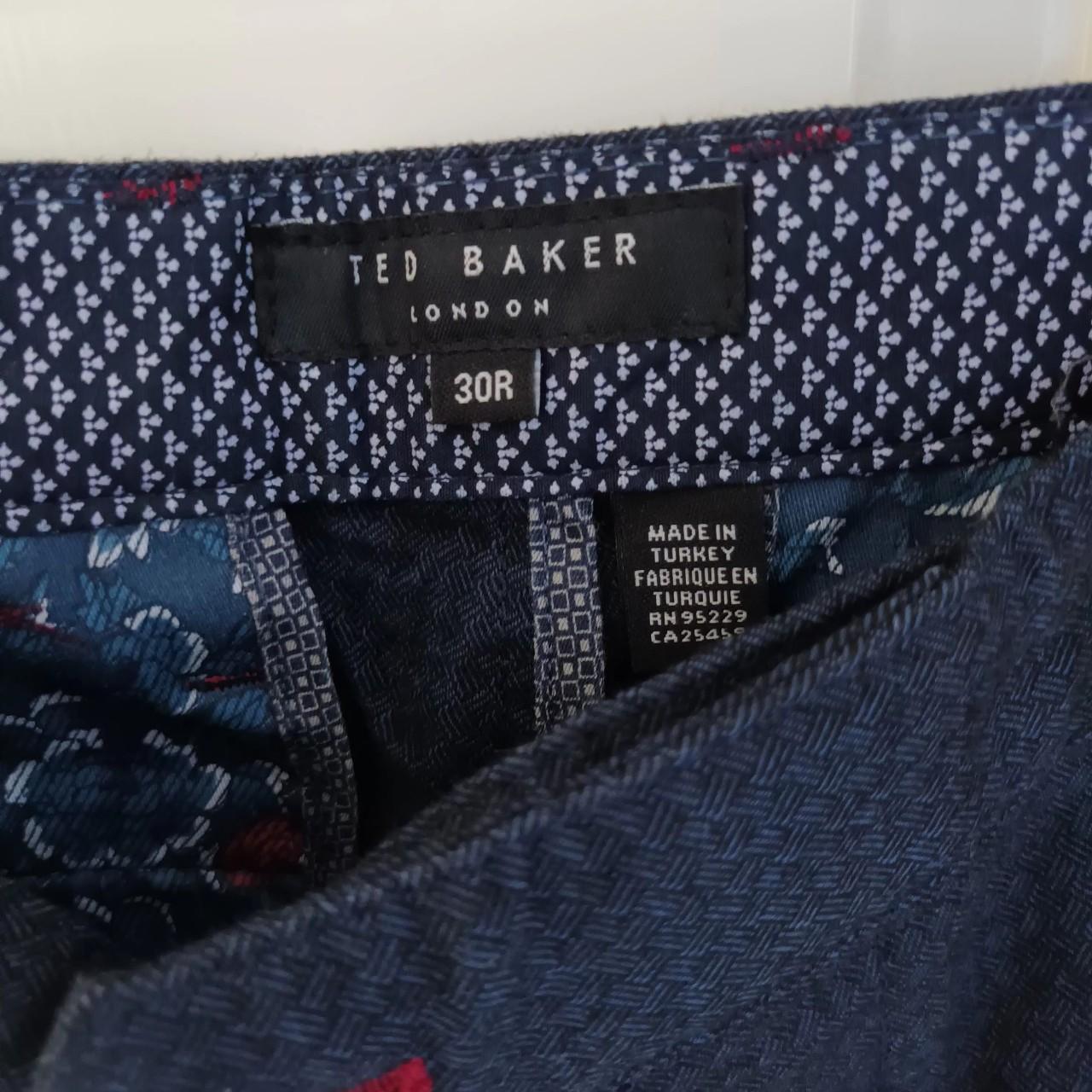 Ted Baker Men's Navy Trousers | Depop
