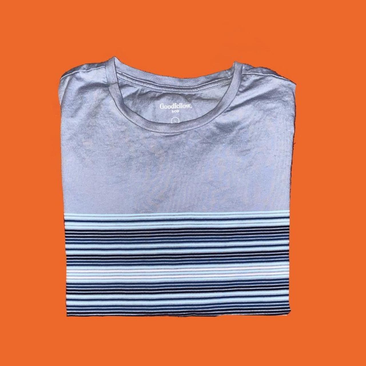 Striped T Shirt - approx measurements: >... - Depop