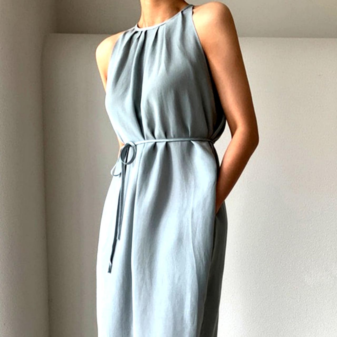 Stunning Halter Crinkle Off-shoulder Drawstring Side... - Depop