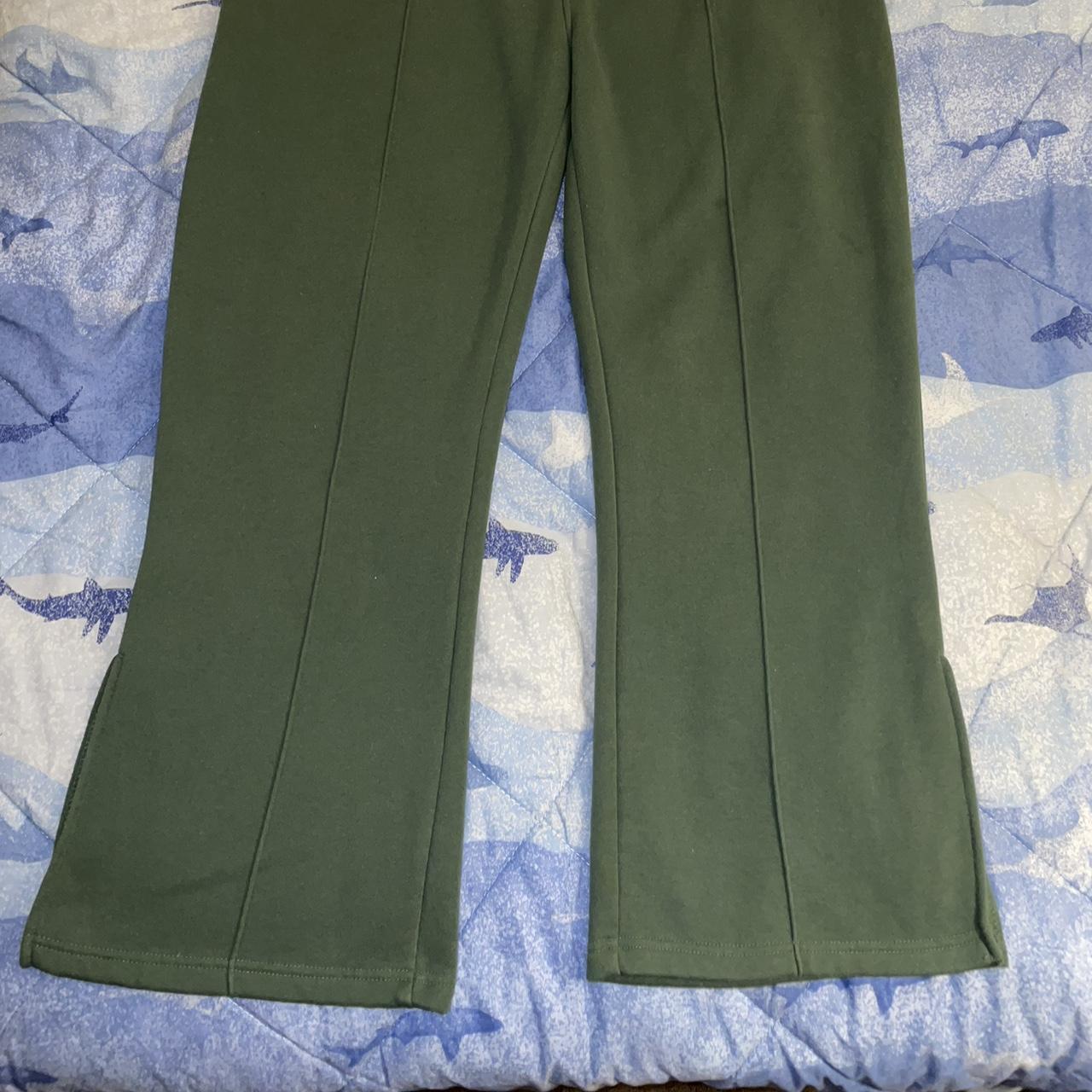 Cute straight leg trackies in dark green! (second... - Depop