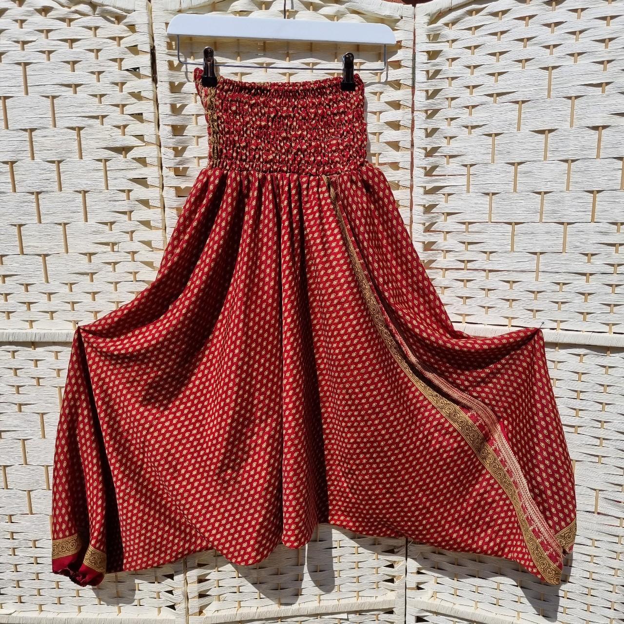 Genie pants, harem, afgani Upcycled sari fabric (You... - Depop