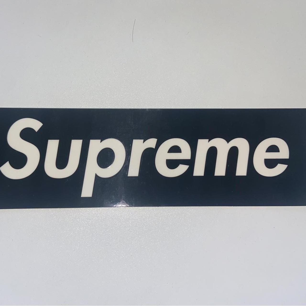 SUPREME BLACK BOX LOGO STICKER • In excellent... - Depop