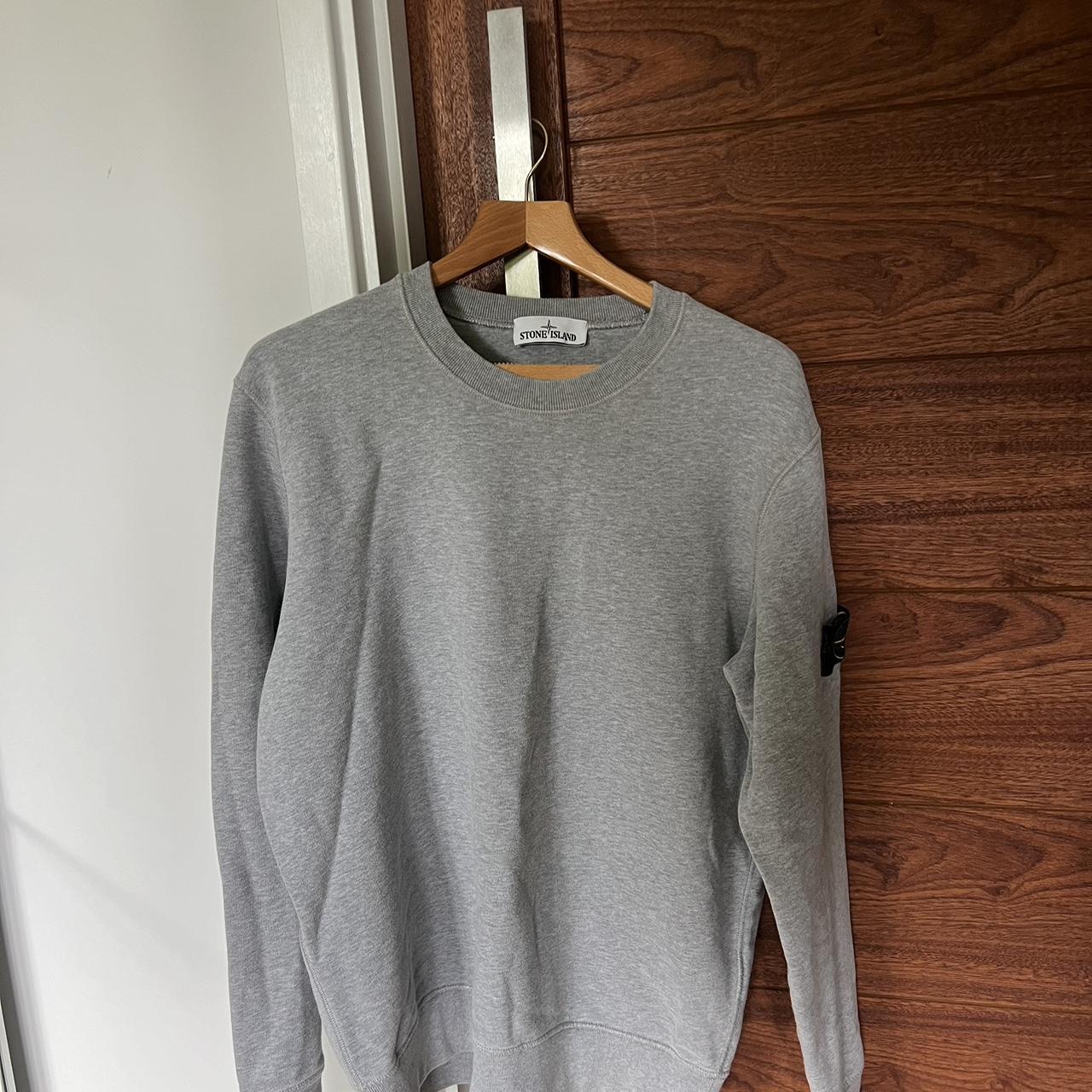 Grey Stone Island jumper - Depop