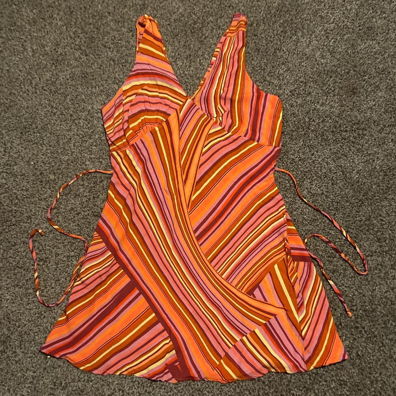 Super cute orange dress giving a real 70's vibe. The... - Depop