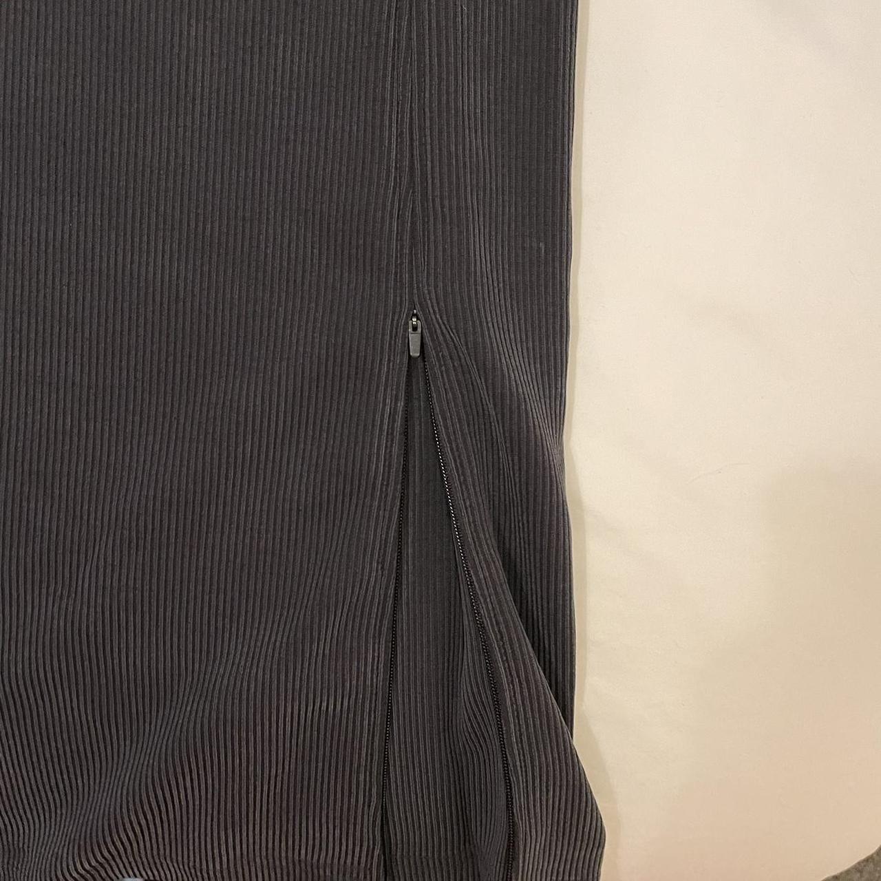 lululemon grey ribbed flare trousers / leggings!... - Depop