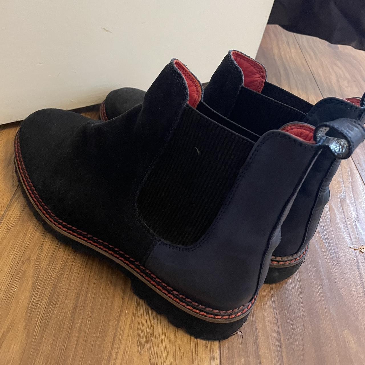 White stuff chelsea ankle boots Navy blue with... - Depop