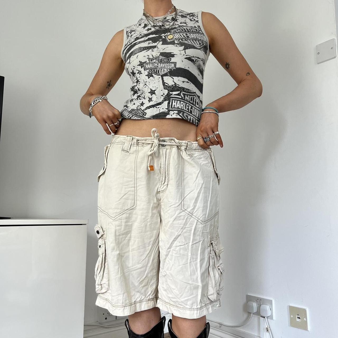 soul cal cargo baggy shorts jorts size 36” tie... - Depop