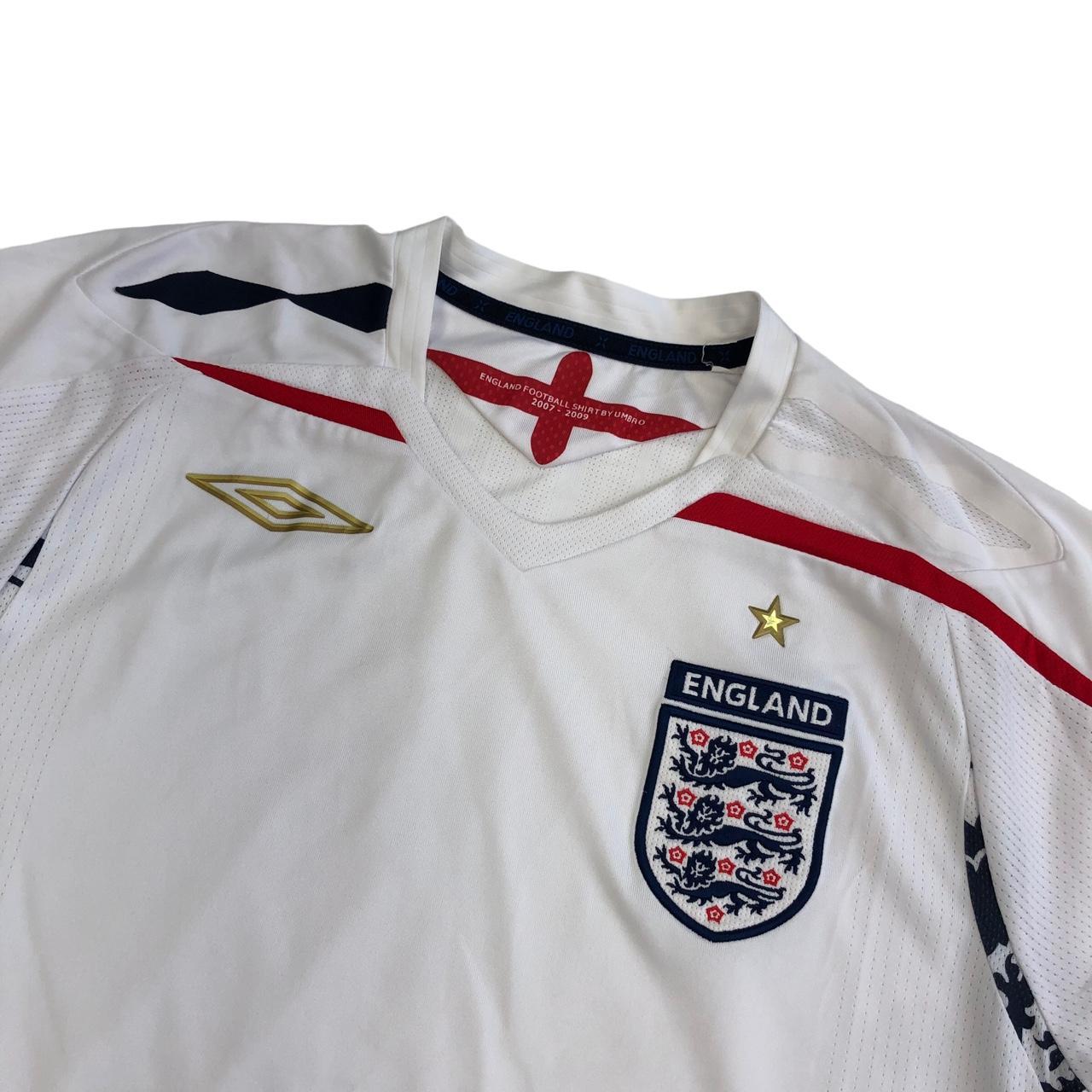 Umbro England 2007-2009 Home Shirt Brand: Umbro... - Depop