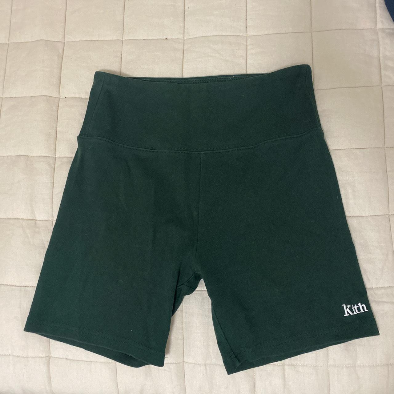 Kith green biker shorts size M Muah! Gorgeous!💋💋 - Depop
