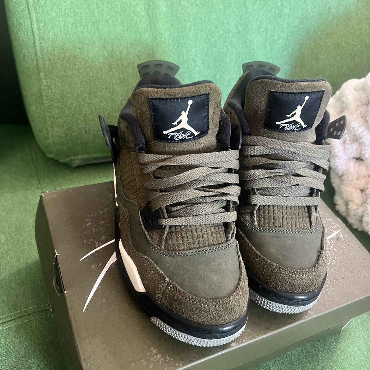Used but still in great condition ! Jordan olive 4s... - Depop