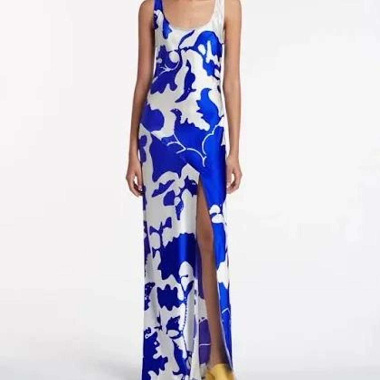 SIR the Label Blue Esme Maxi Dress Size 1 (aus 8)... | Depop