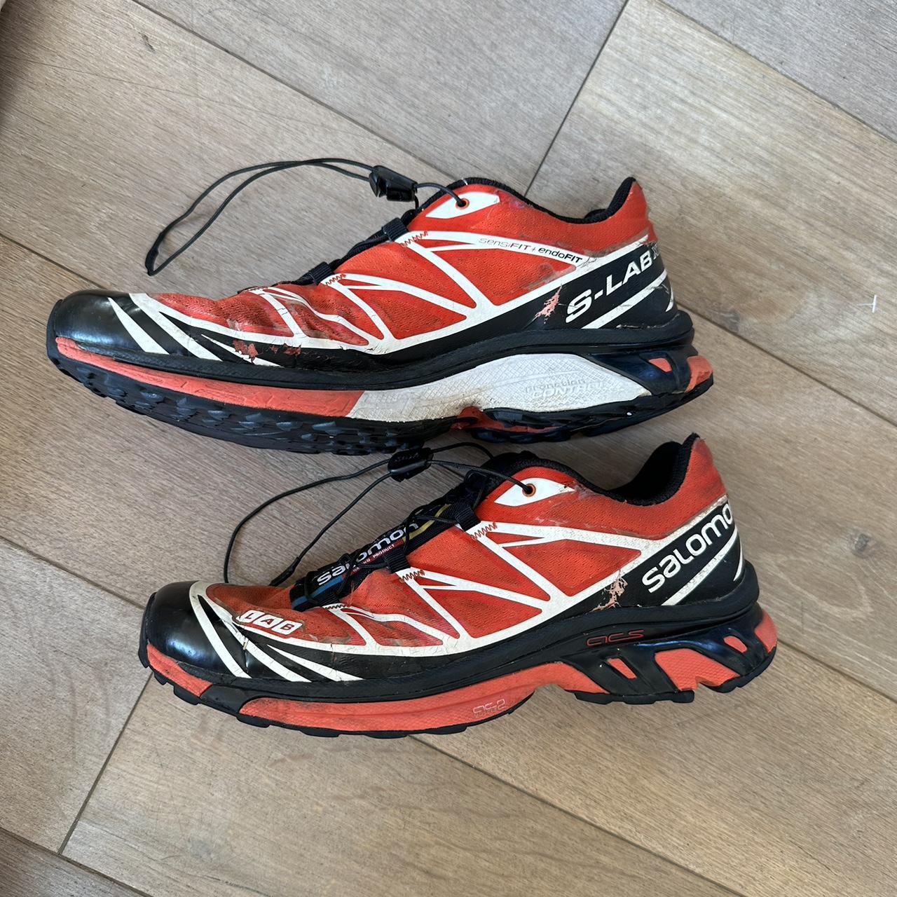 Salomon sneakers with elastic laces Super cool... - Depop