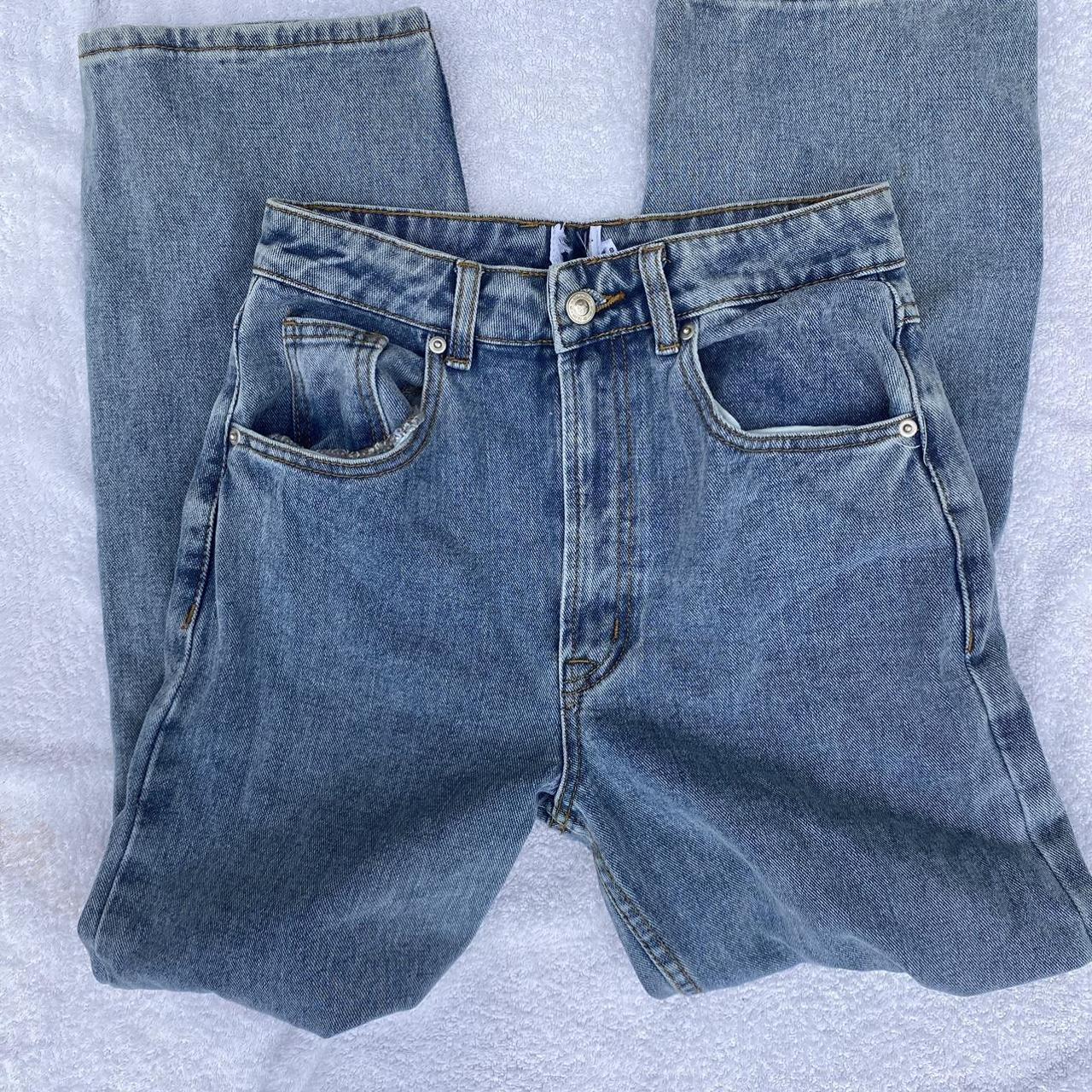 light wash distressed princess polly jeans! tag cut... - Depop