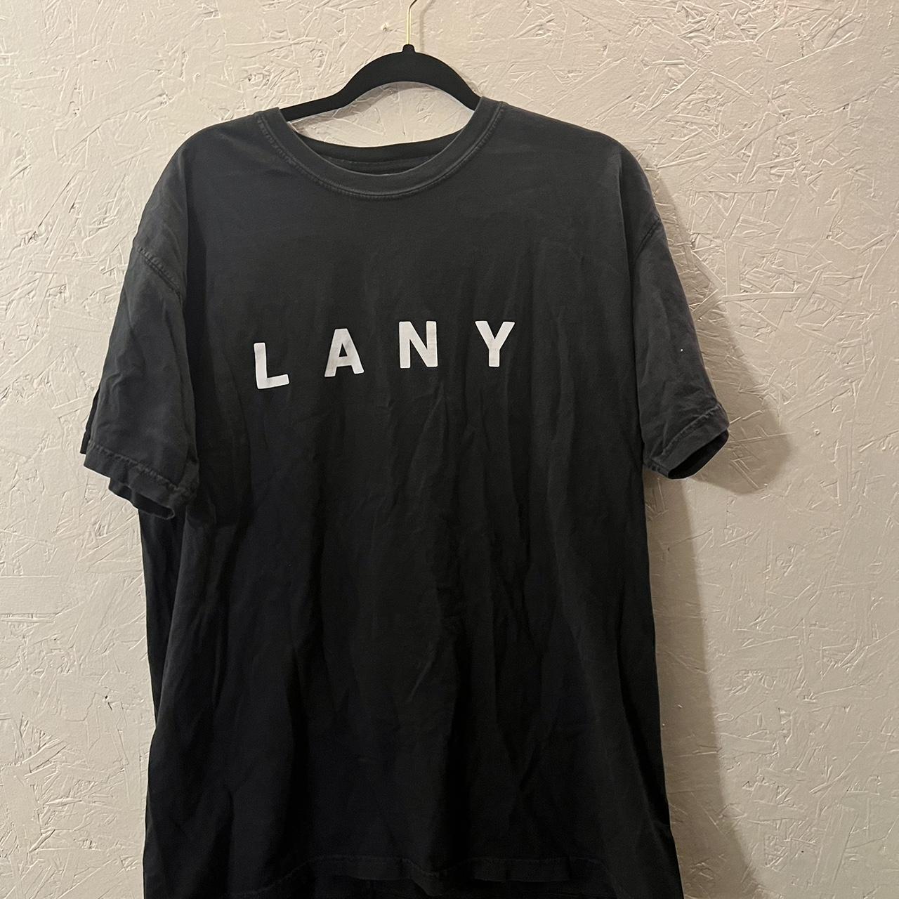 slightly faded large black LANY shirt #lany #bandshirt - Depop