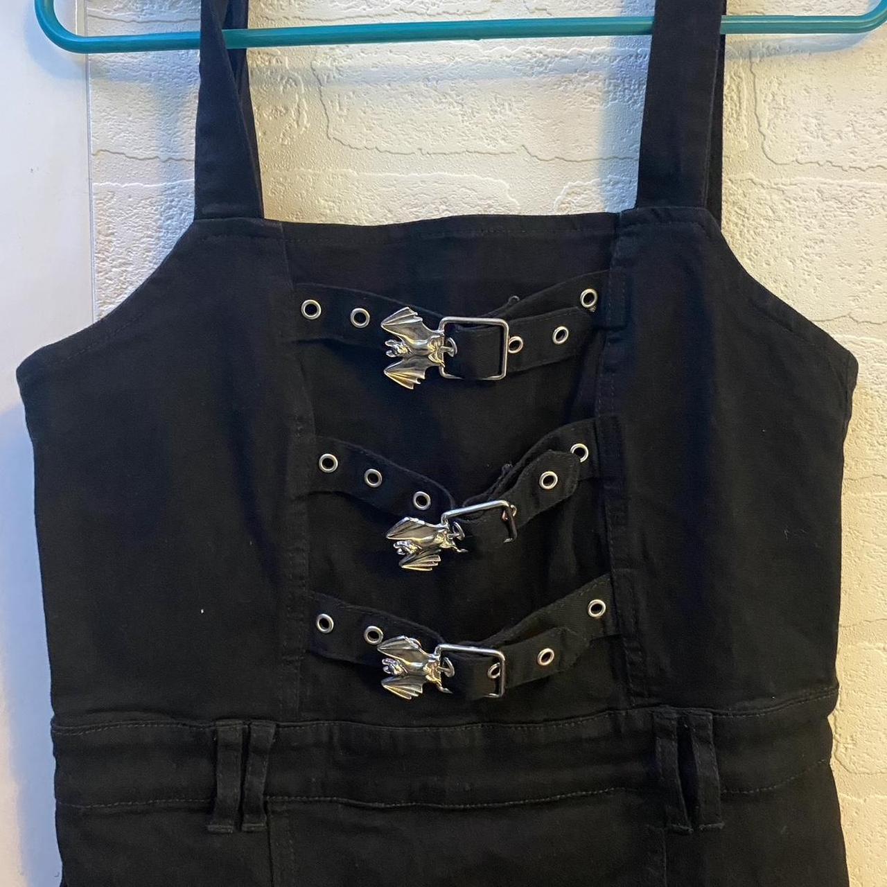 🌙 Killstar - Bad Dreams Black Buckle Bat Denim... - Depop