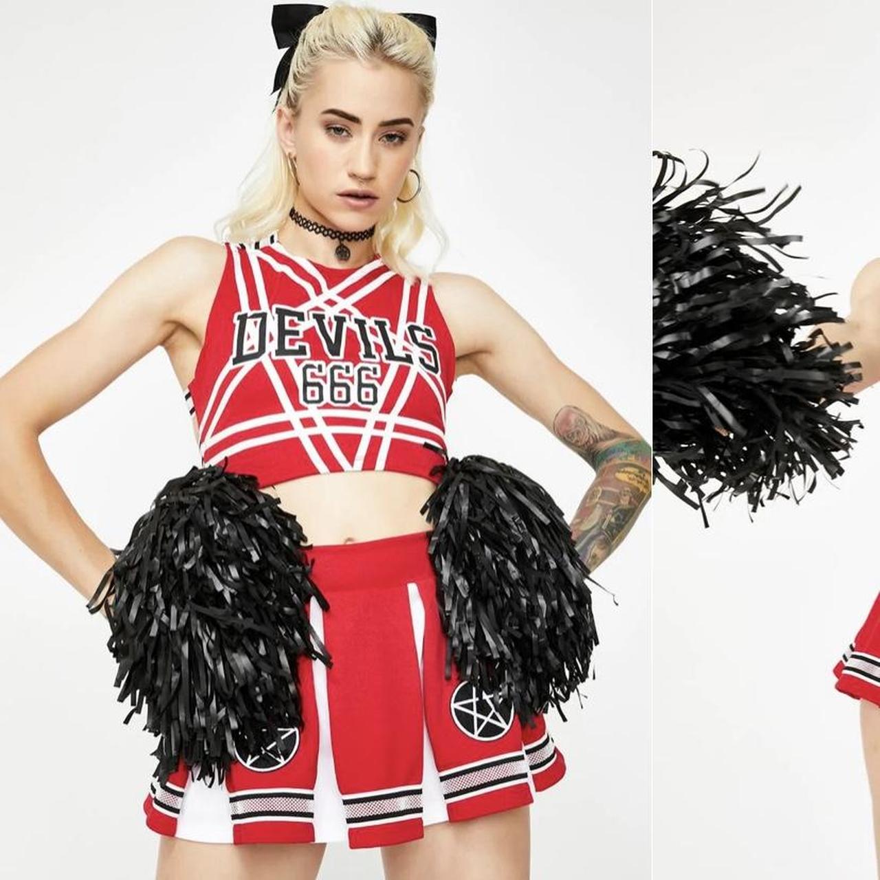 Dolls Kill Devils Cheerleader Costume Size Small Depop