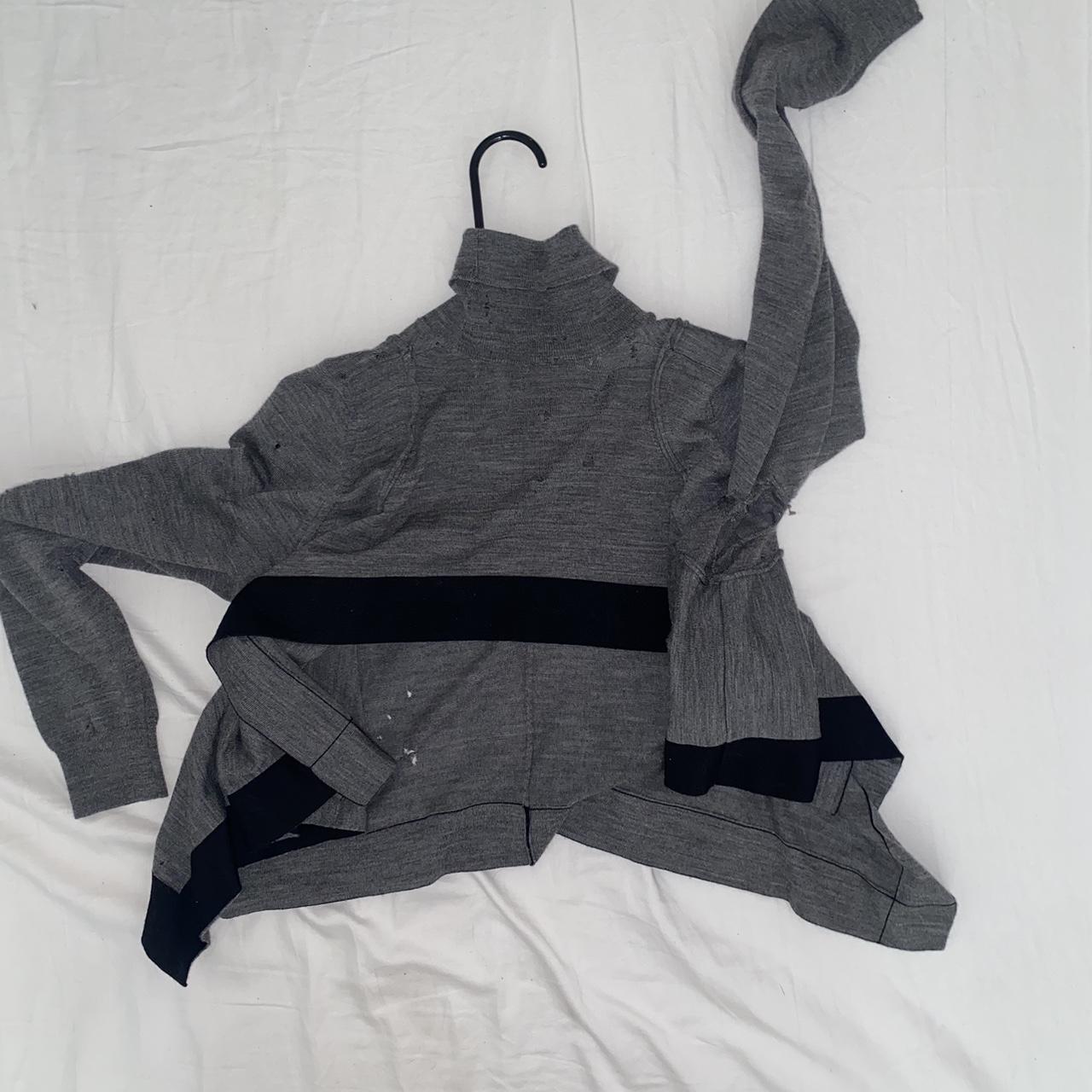 COMME DES GARCONS TURTLE NECK, SIZE S Grey CDG thin... - Depop
