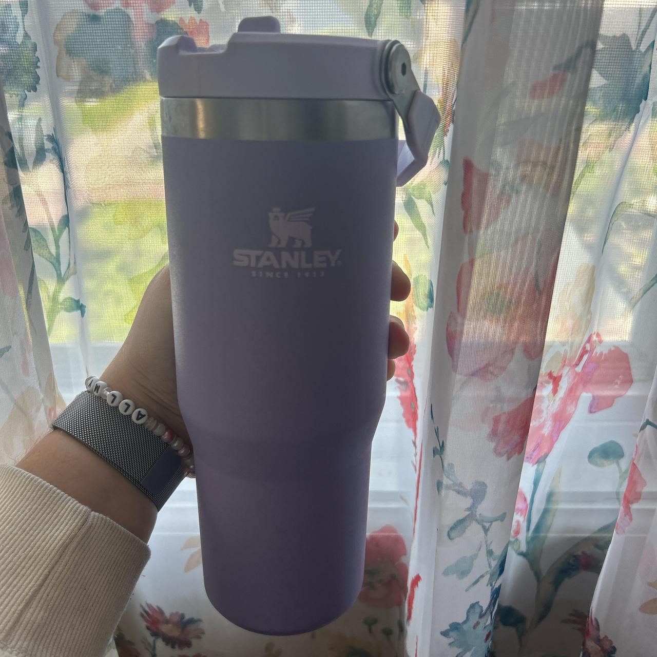 Purple Stanley 24 oz tumbler, super cute barely used... - Depop