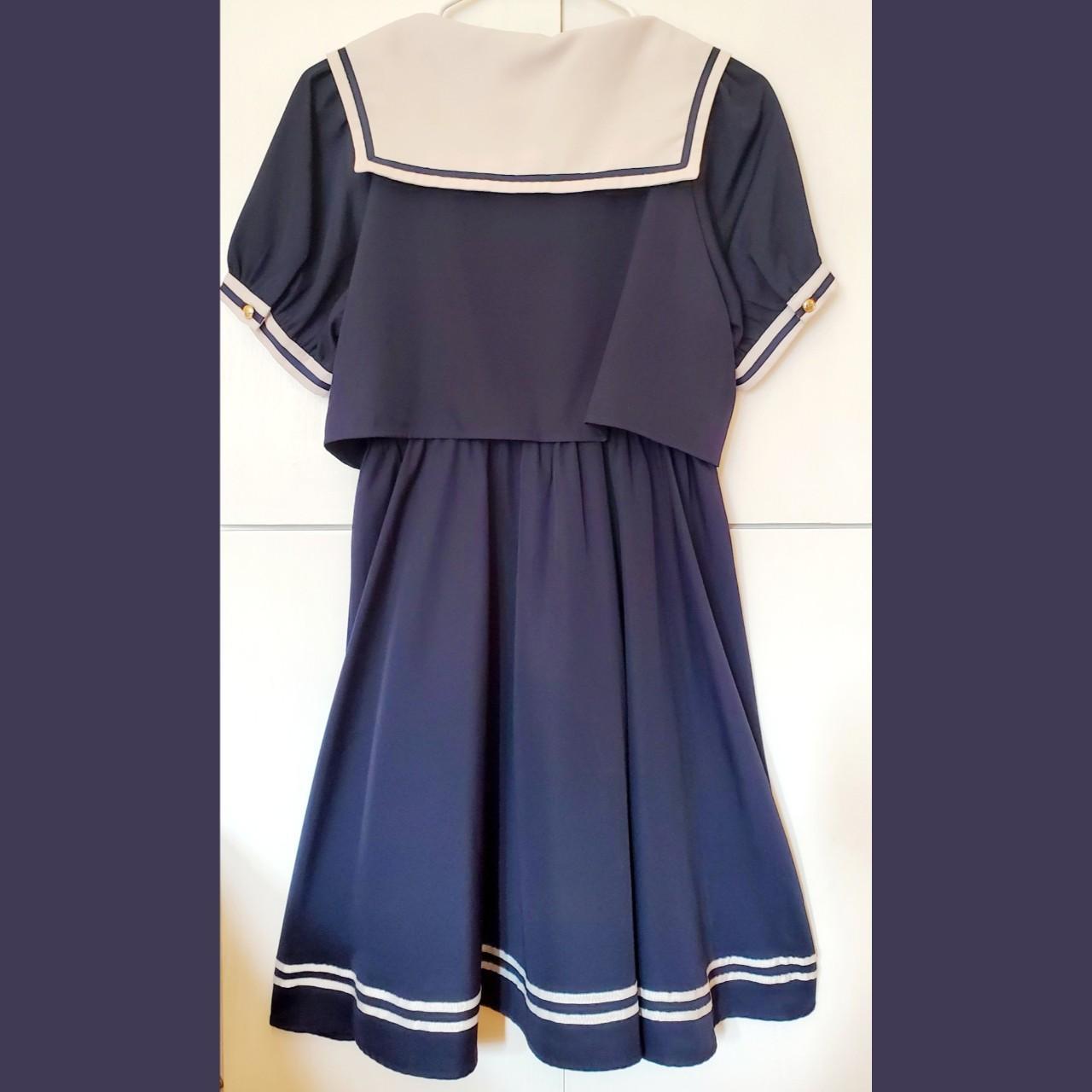 Amavel navy sailor dress Free size Worn a few... - Depop