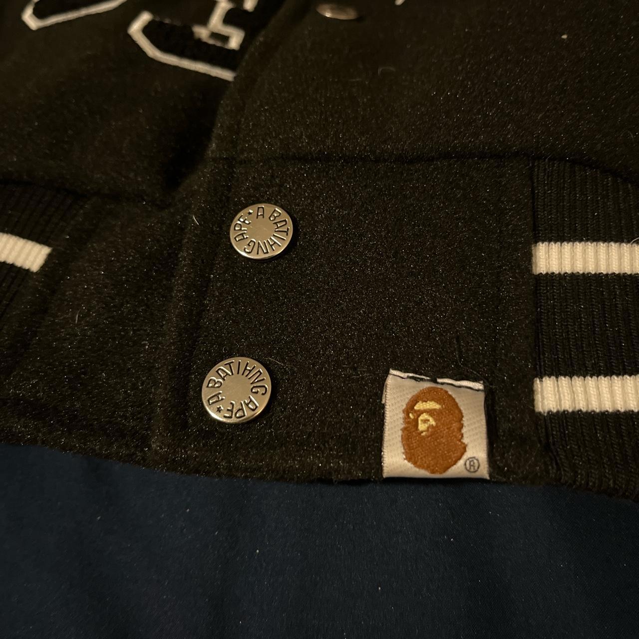 A Bathing Ape Varsity Jacket (Black) Never worn - Depop