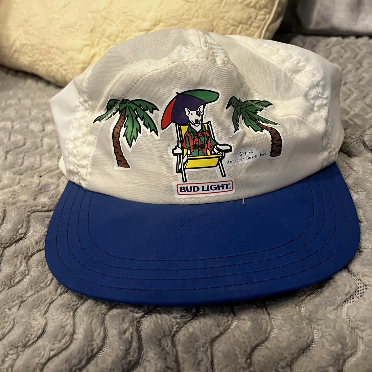 Vintage Bud Light Beach Snapback - Depop