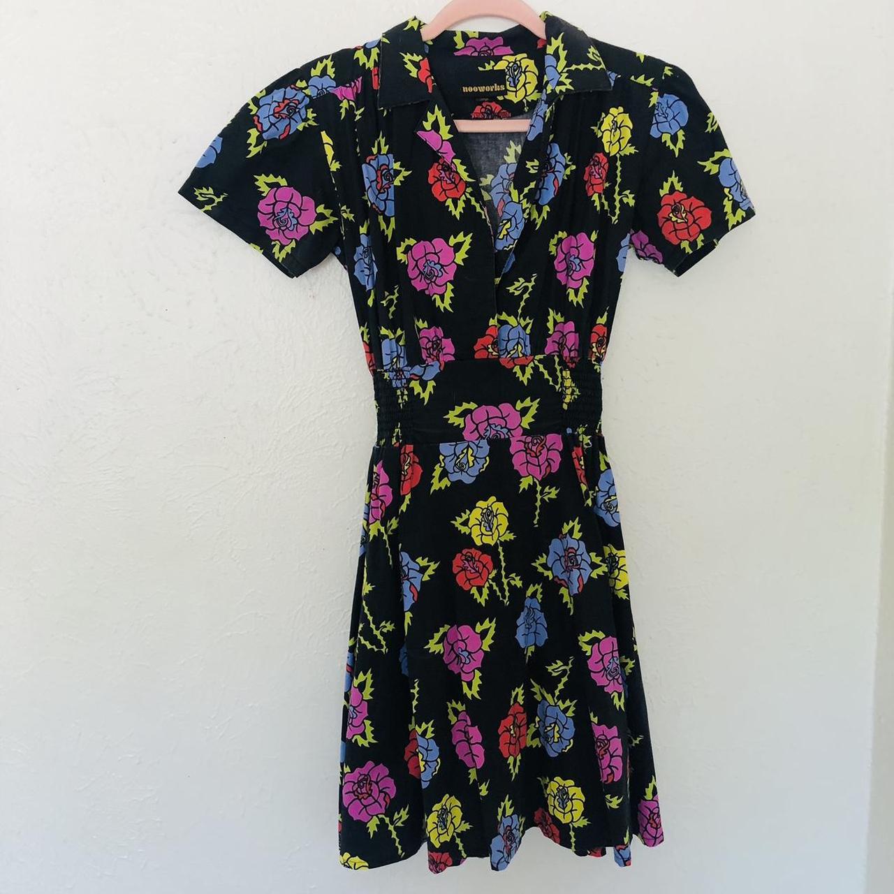 Nooworks Lovely Leah dress in roses, size large - Depop