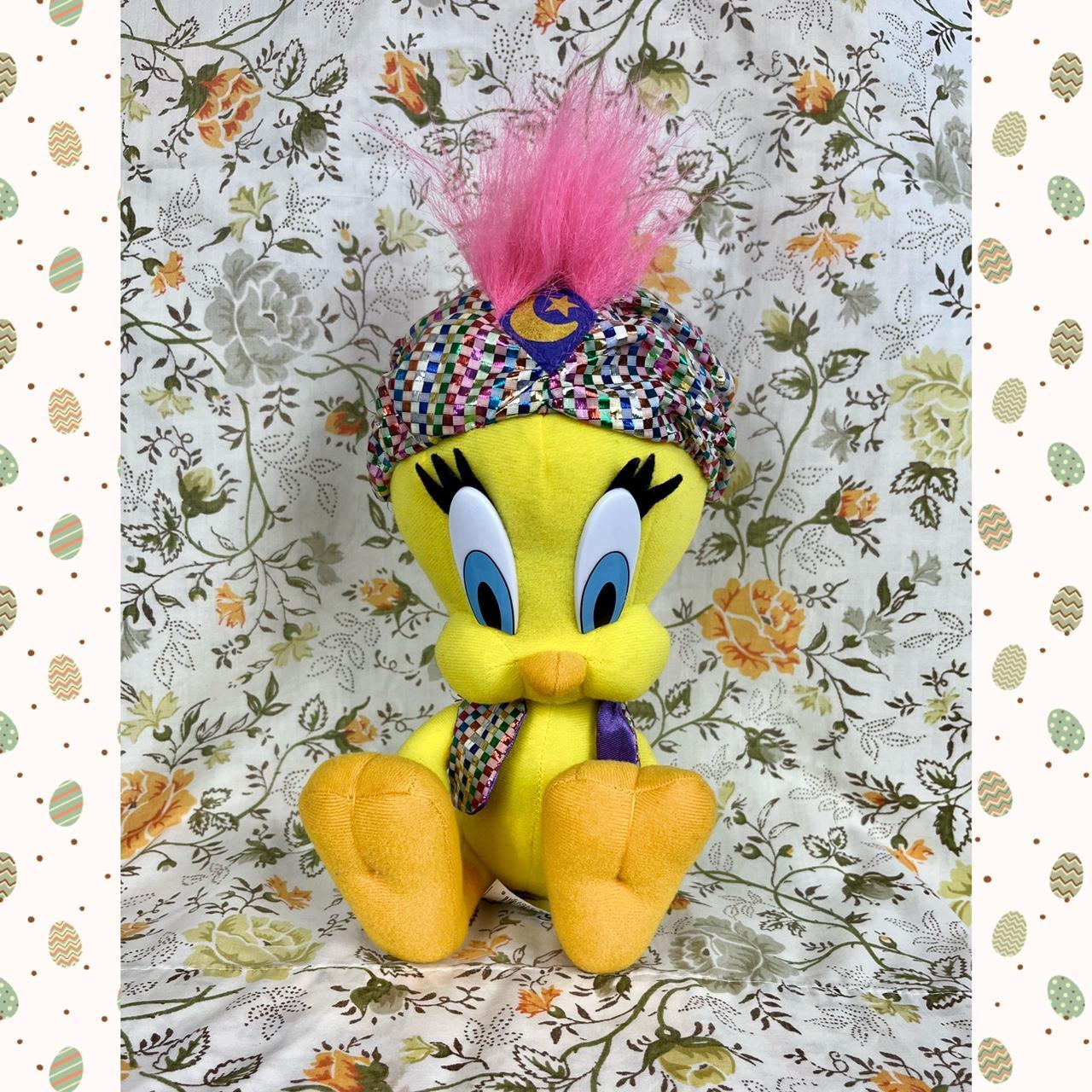 Vintage Tweety Bird Genie Turban Plush Toy Looney... - Depop