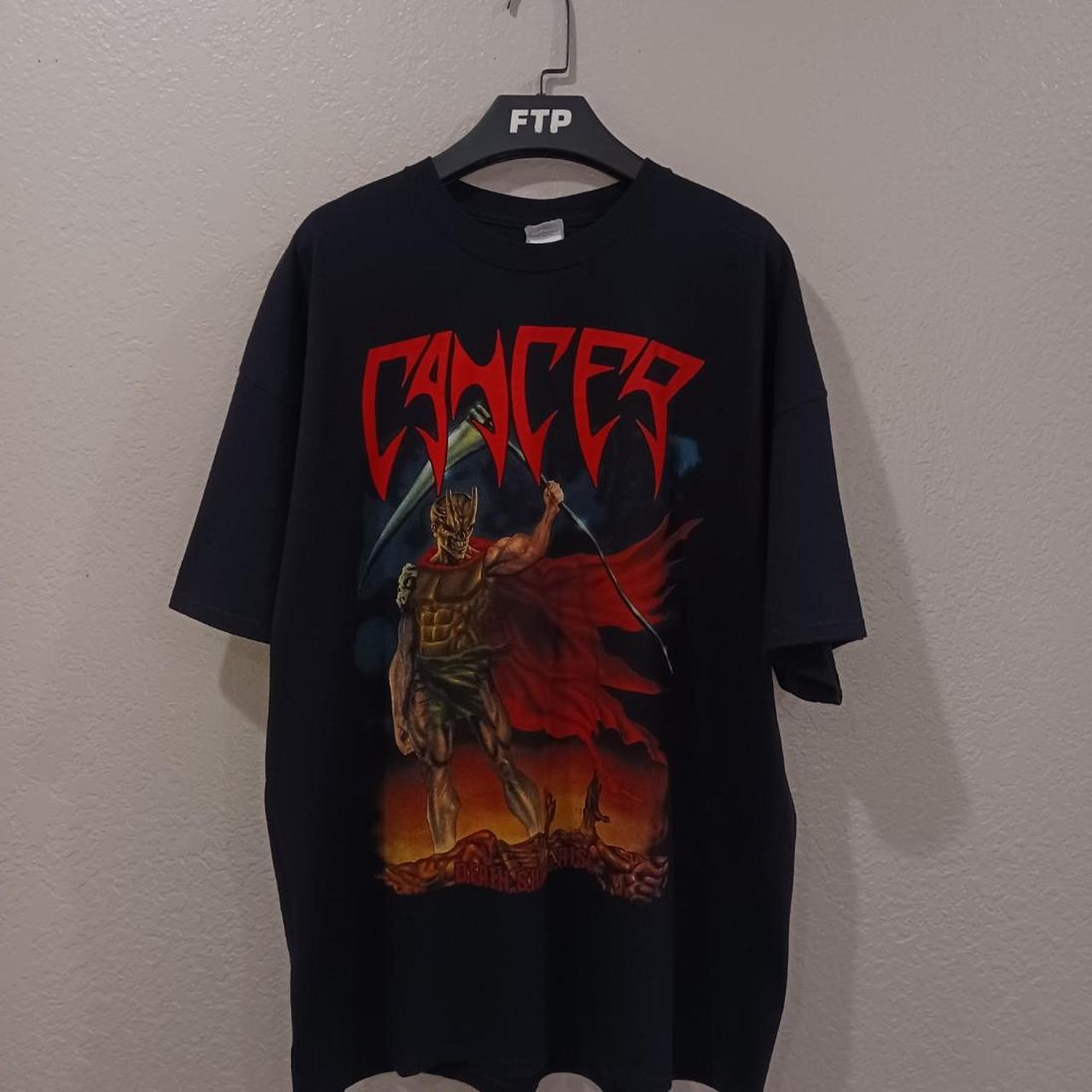 For sale is a Cancer "Death Shall Rise" 2010s Anvil... - Depop