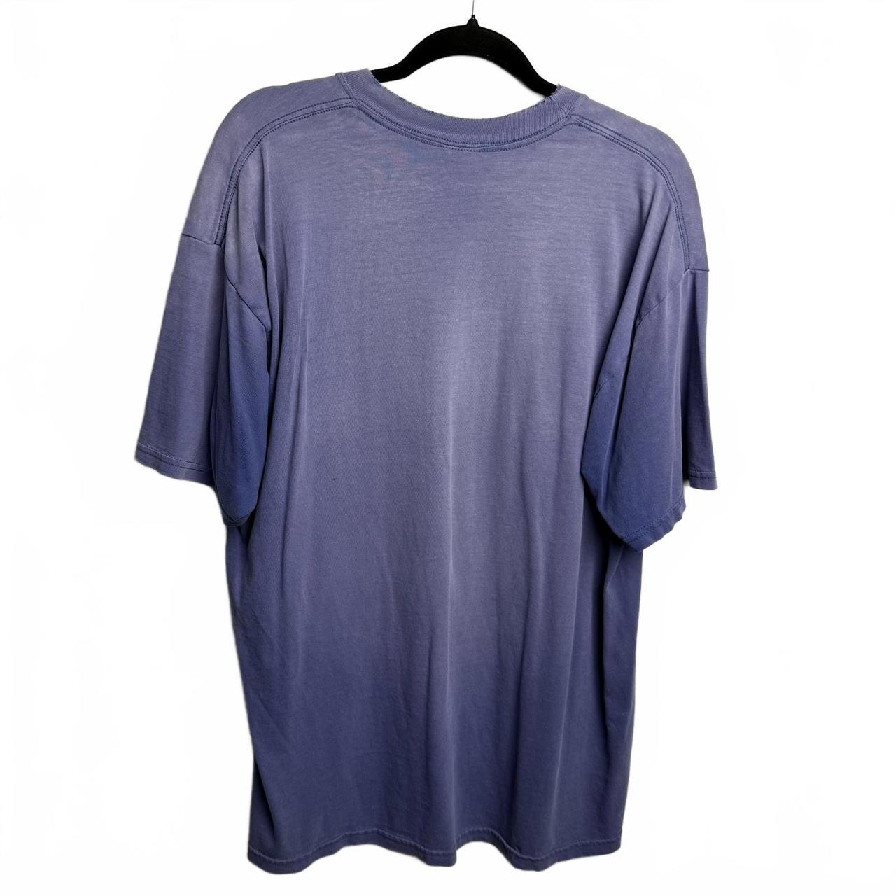 Vintage 1990s sun-faded blue Hawaiian island sailor... | Depop