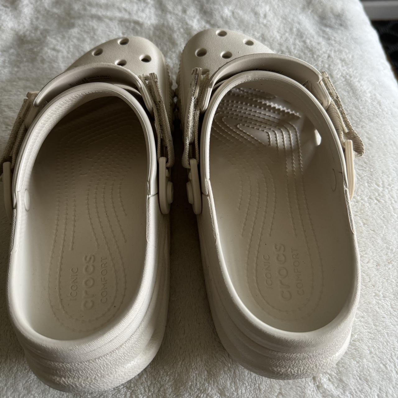 Crocs Duet Max Clog color: Stucco Very lightly worn... - Depop