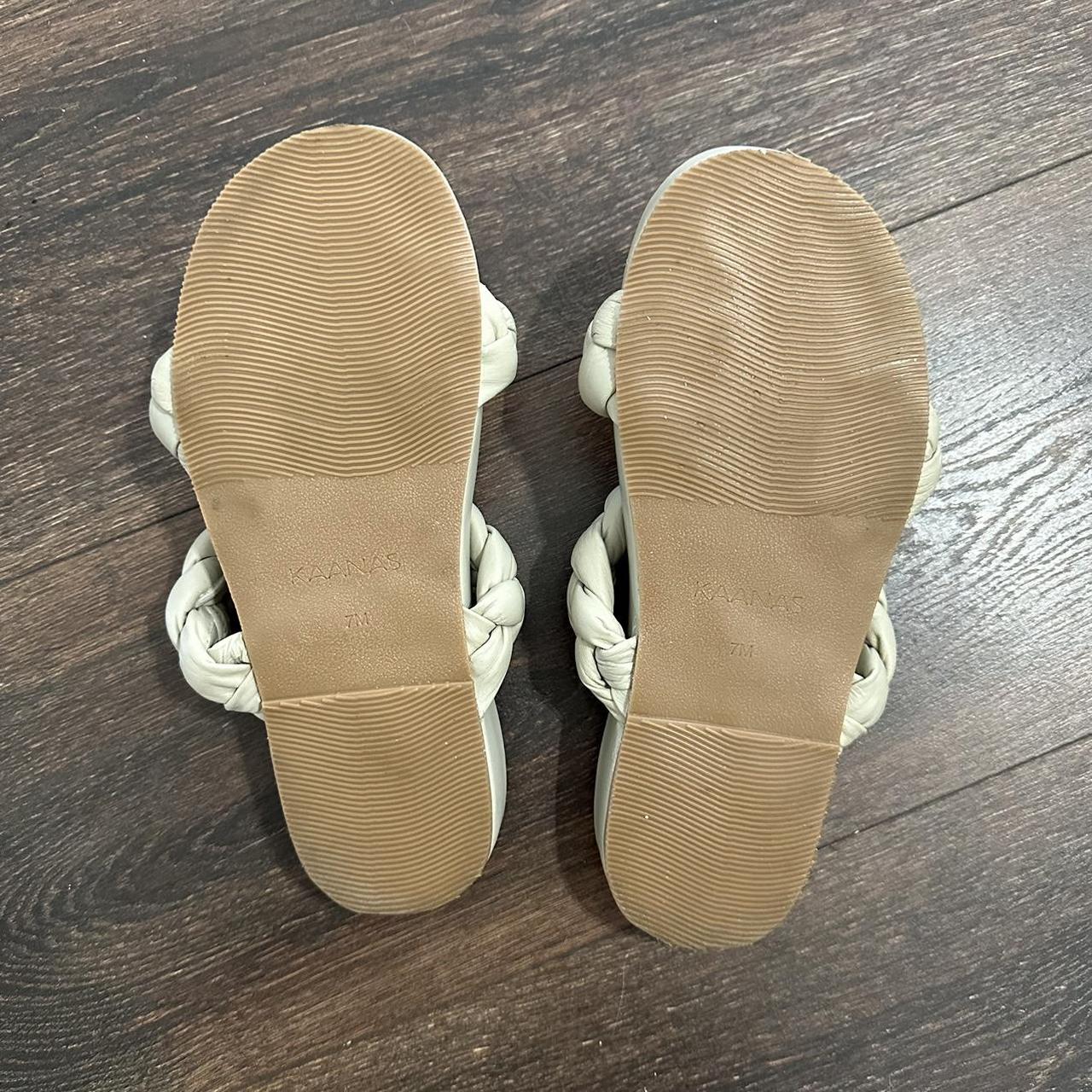 Kaanas Coco Sandal slides. Size 7. Off white. The... - Depop
