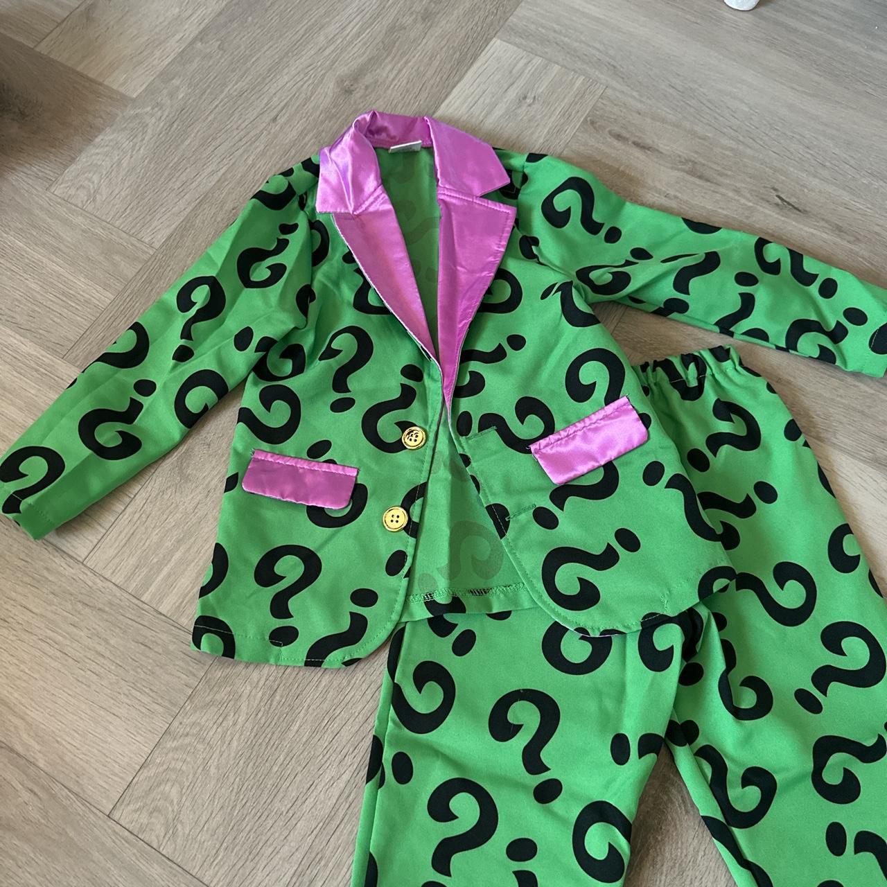 Kids boys The Riddler from Batman costume age 4-6... - Depop