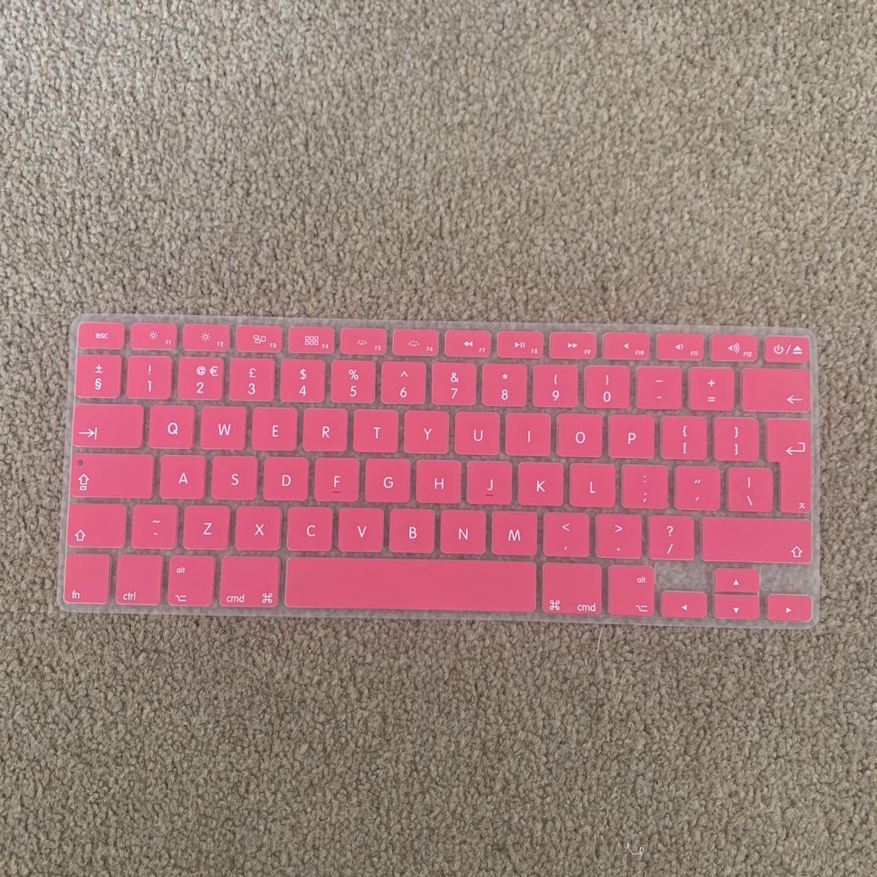 MacBook Air keyboard cover in hot pink #hotpink... - Depop