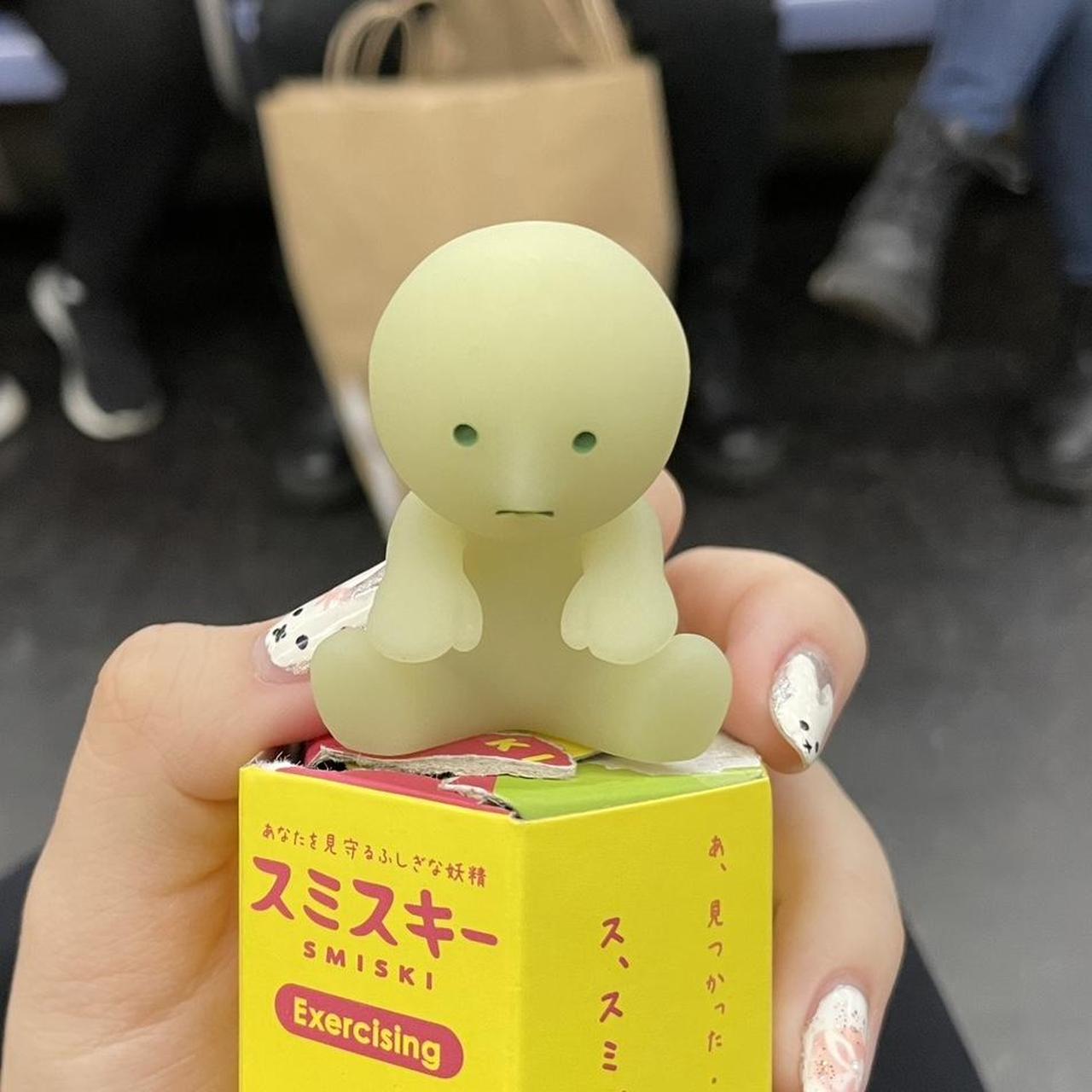 Stretching Smiski from Exercise Series 🦖 -brand new... - Depop