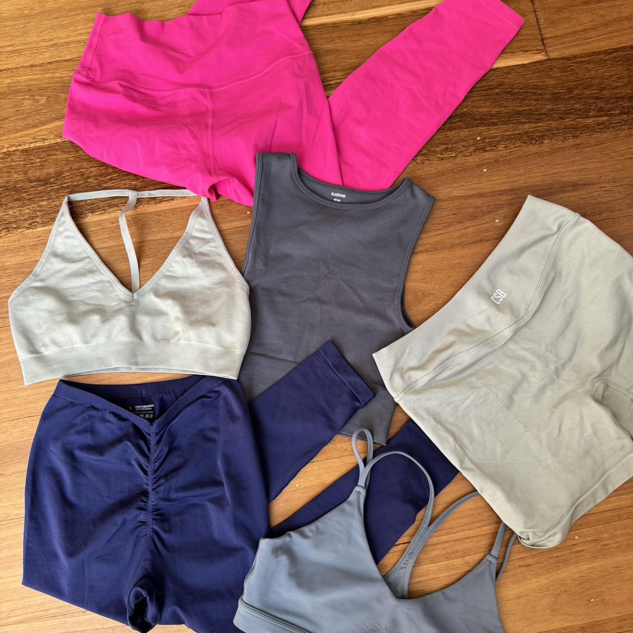 ACTIVEWEAR PIECES (Mint green CSB set posted on... | Depop