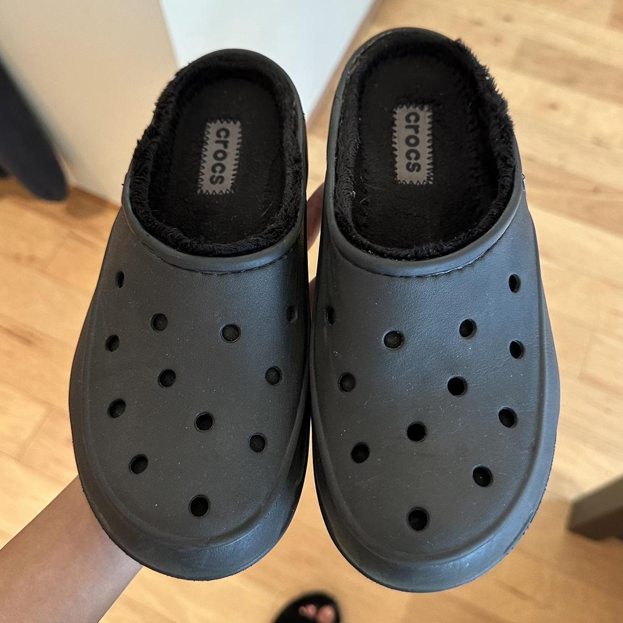 Black slip on crocs Women’s Size 8 - Depop