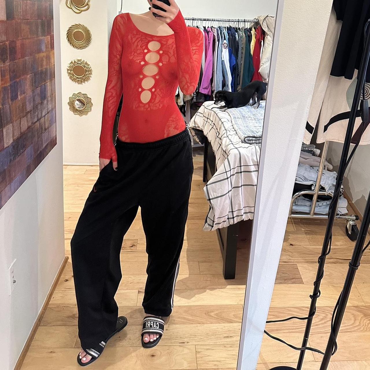 Nike Vintage Mens Black sweats Tag size large... | Depop