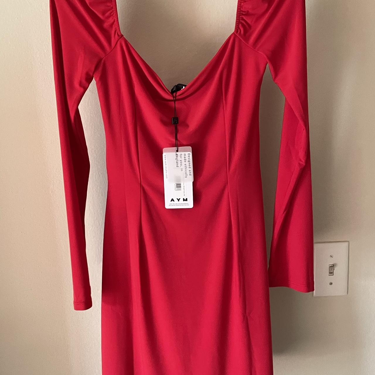 AYM Studio Women's Red Dress | Depop