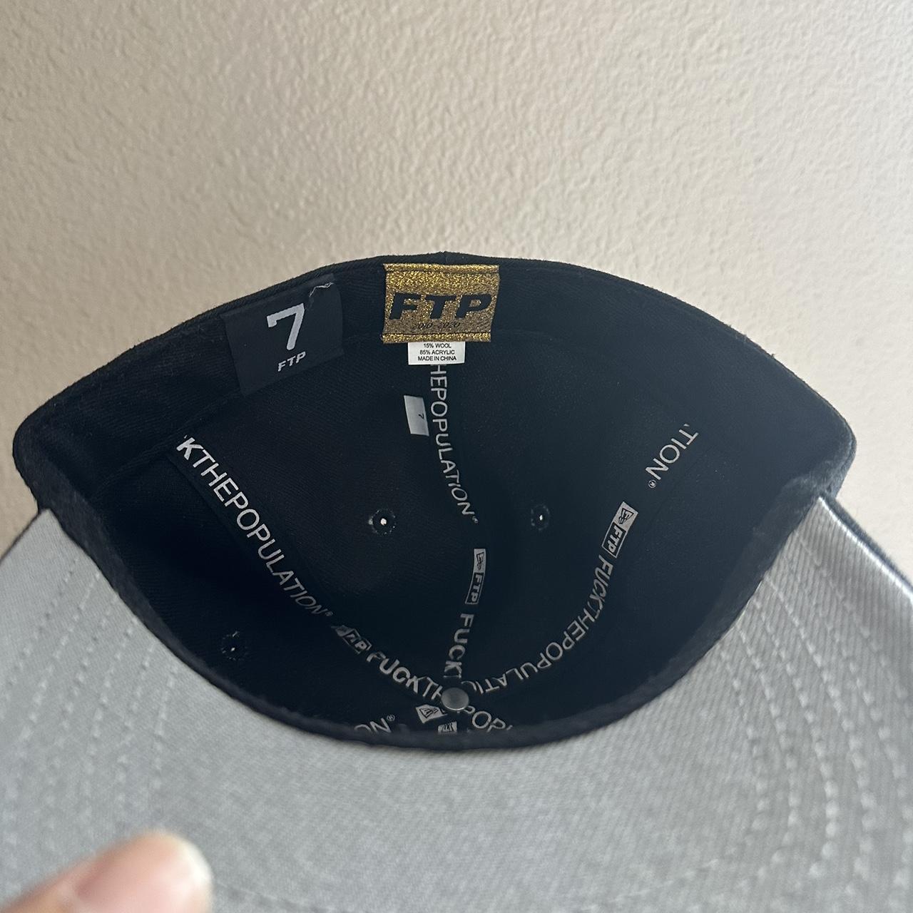 FTP upside down logo fitted hat Sz 7 but fits more... - Depop