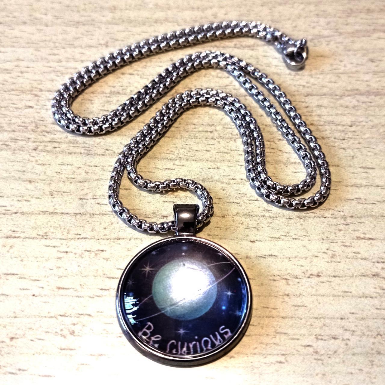 Stunning Punk Shine Art Custom Crafted Planet Uranus... - Depop