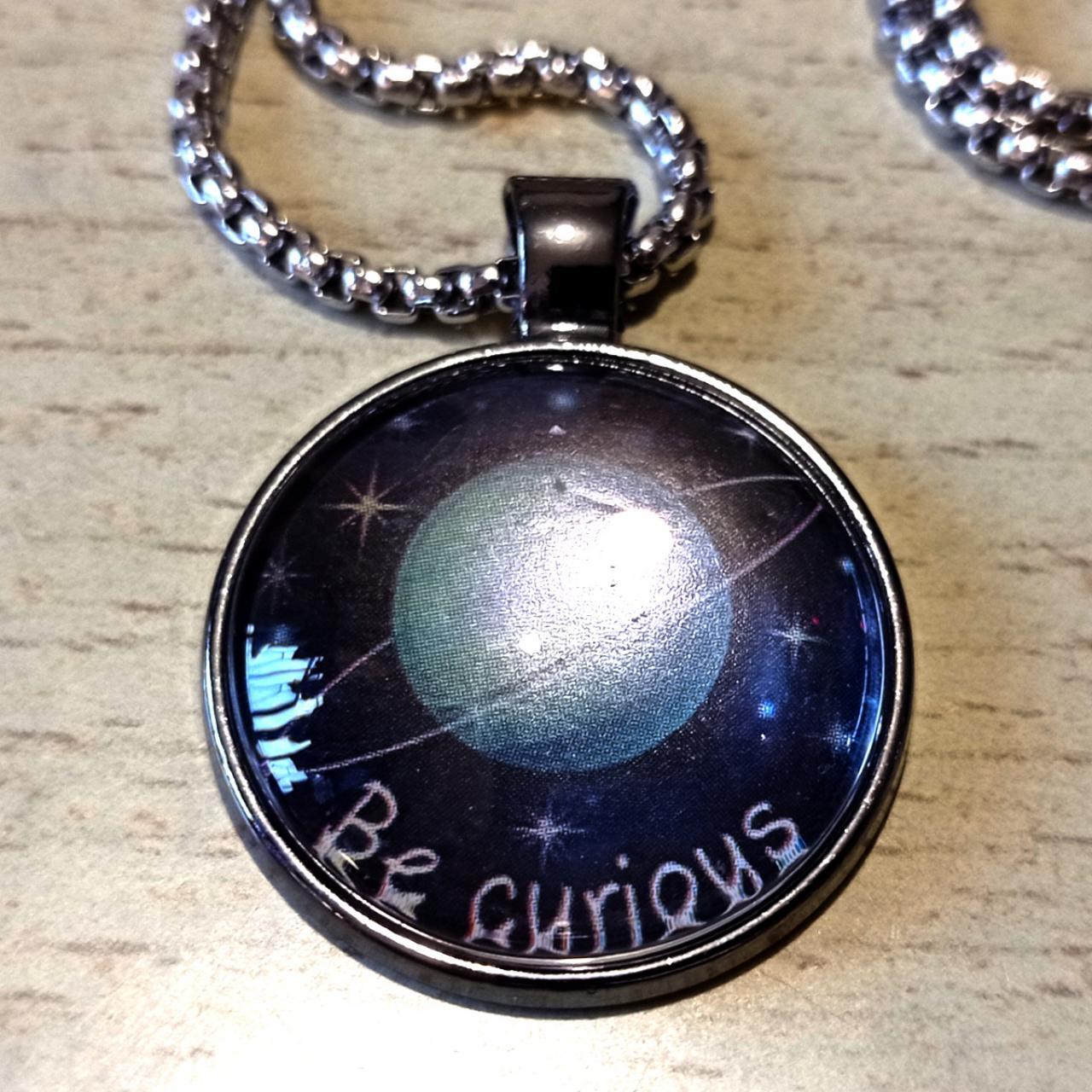 Stunning Punk Shine Art Custom Crafted Planet Uranus... - Depop