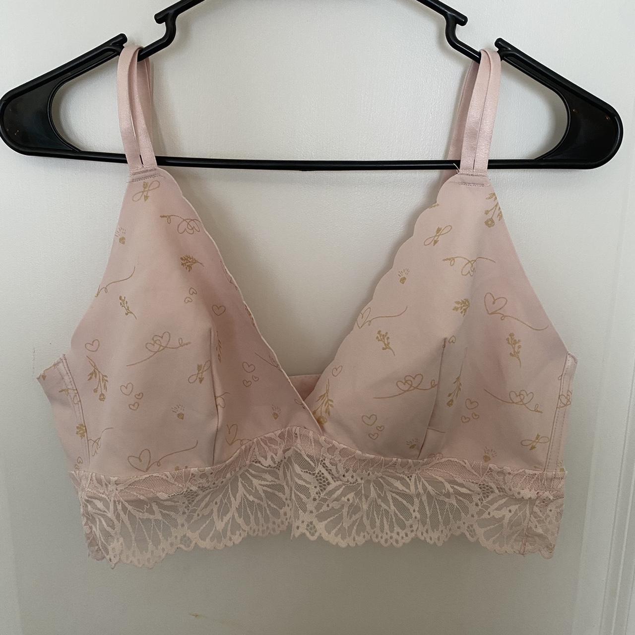 Target Auden pink bralette never worn pretty pink... - Depop